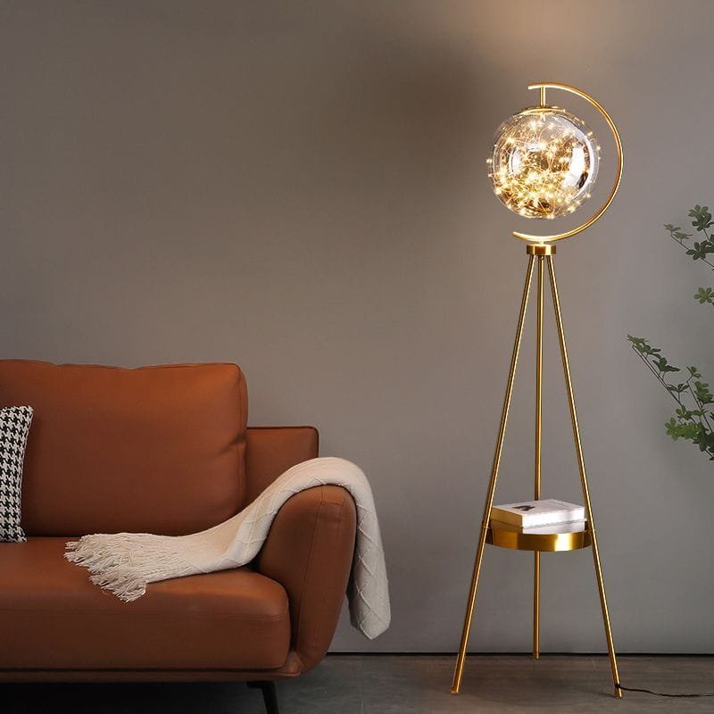 Galactic Stand Glass Floor Lamp - Light Art Studio